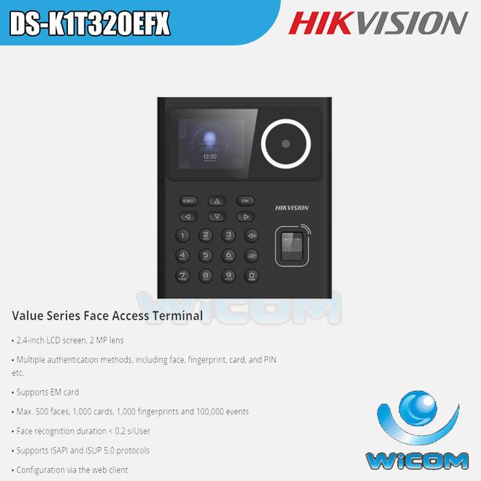 Jual Hikvision DS-K1T320EFX Face Access Control Terminal - Jakarta ...