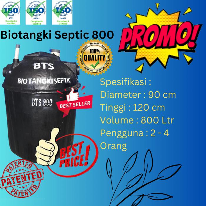 Jual Septic tank 800 liter, septic tank untuk 4 orang, septic tank 0,8 ...