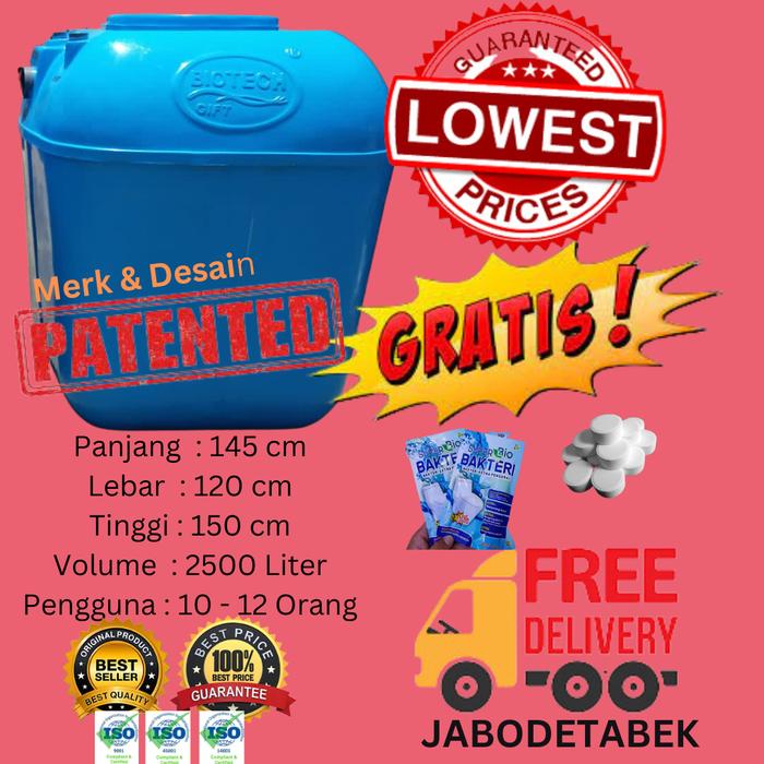 Jual SepticTank 2.500 liter, septic tank 2,5 m3, septic tank 12 orang ...
