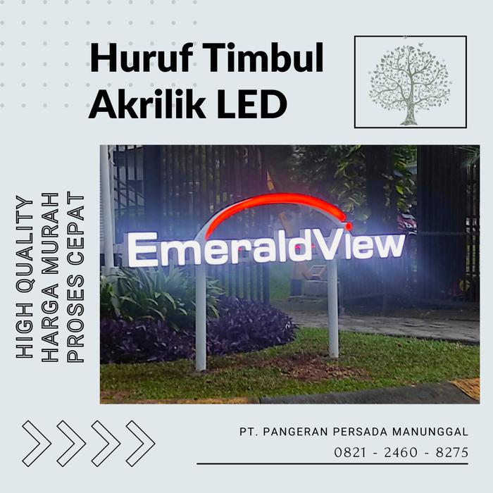 Jual Huruf timbul Akrilik Acrylic LED Outdoor Signage Acrylic ...