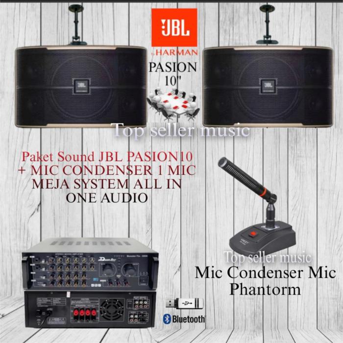Jual Paket Sound System Speaker JBL PASION10 Original Mic Condenser ...