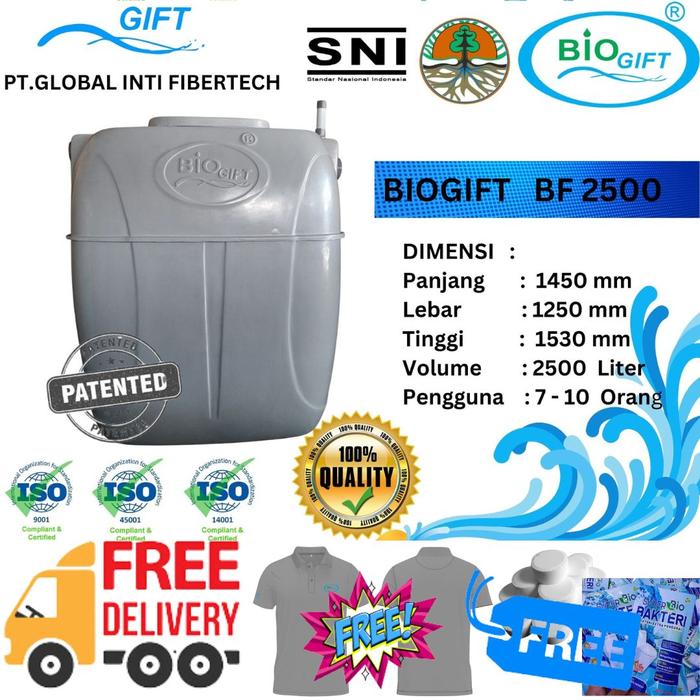 Jual SepticTank 2.500 liter, septic tank 2,5 m3, septic tank 12 orang ...