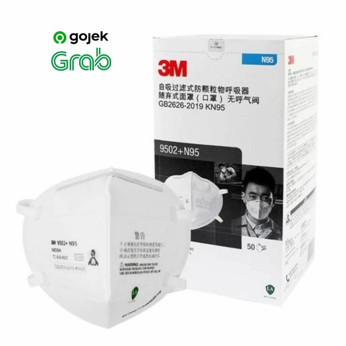 Jual 3M Masker 9502+ Particulate Respirator N95 (1 Box isi 50 Pcs) - Jakarta Pusat ...
