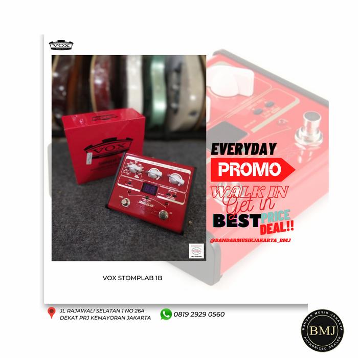 Promo VOX STOMPLAB 1B SL1B Digital Efek Bass EI ,BMJ Cicil 0% 3x ...