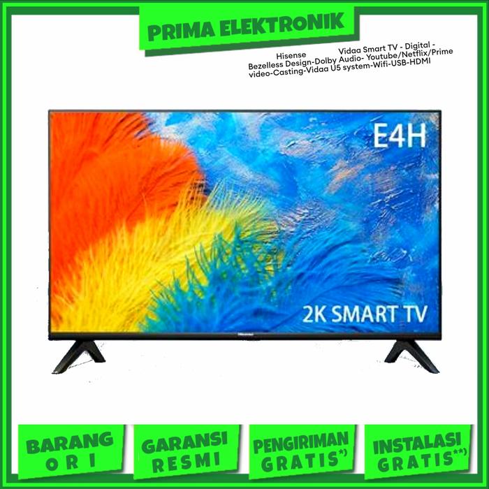 Jual Hisense TV Led Digital Smart TV 32 Inch E4H Netflix Youtube Wifi ...