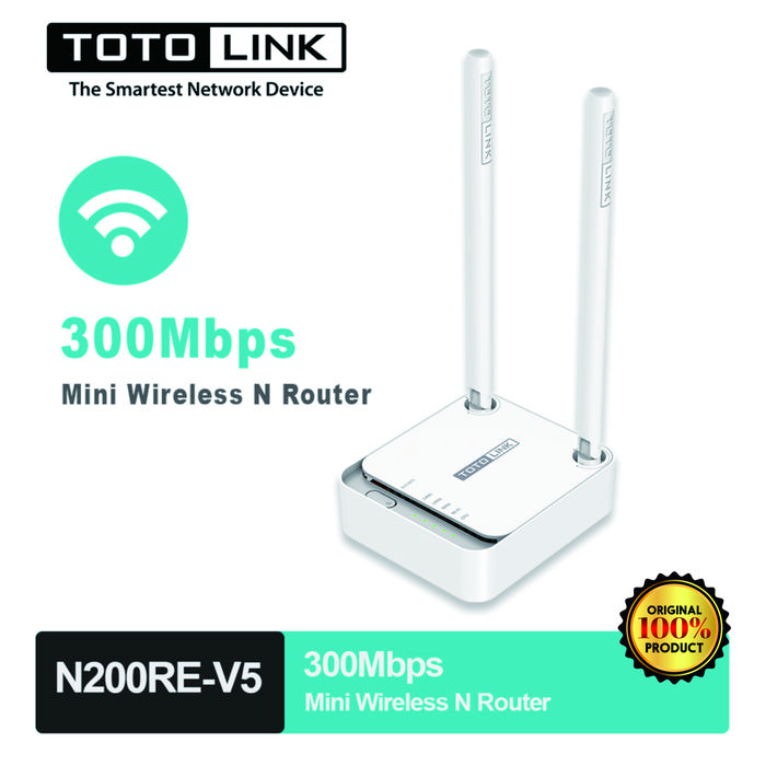 Jual Wireless N Router Totolink N200RE-V5 300Mbps / Mini Wireless n Router - Kab. Banyumas ...