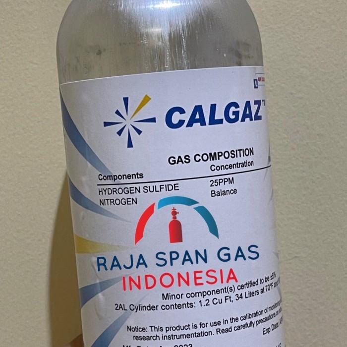 Jual SPAN GAS ( SINGLE GAS ) CALGAZ 34 L Hydrogen Sulfide 25 PPM - Kota ...