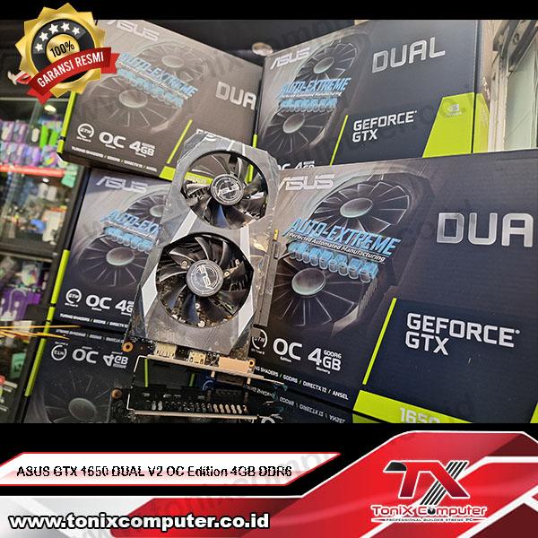 Promo ASUS GeForce GTX 1650 DUAL V2 OC Edition 4GB DDR6 | VGA Gaming GTX1650 Cicil 0% 3x ...