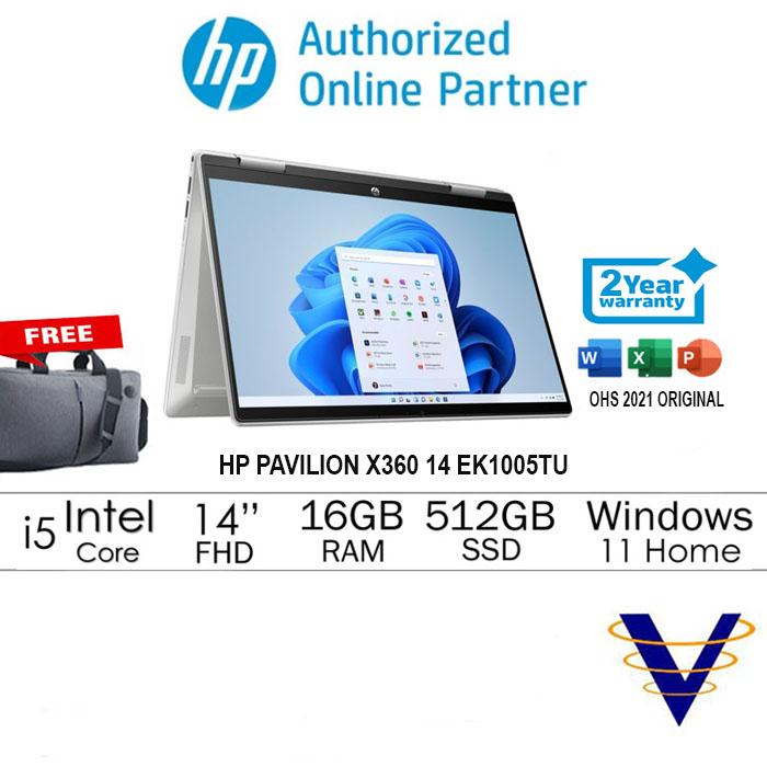 Jual HP PAVILION X360 14 EK1005TU TOUCH i5 1335U 16GB 512SSD W11+OHS 14FHD - Jakarta Pusat ...