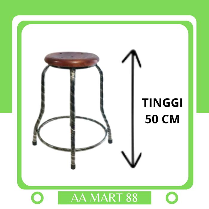 Jual kursi bakso kursi baso kursi kafe kursi cafe besi kayu T 50 cm ...