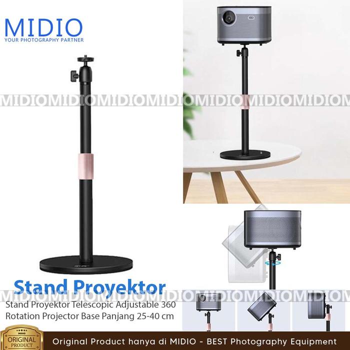 Jual Stand Proyektor Telescopic Adjustable 360 Rotation Panjang 40 cm ...