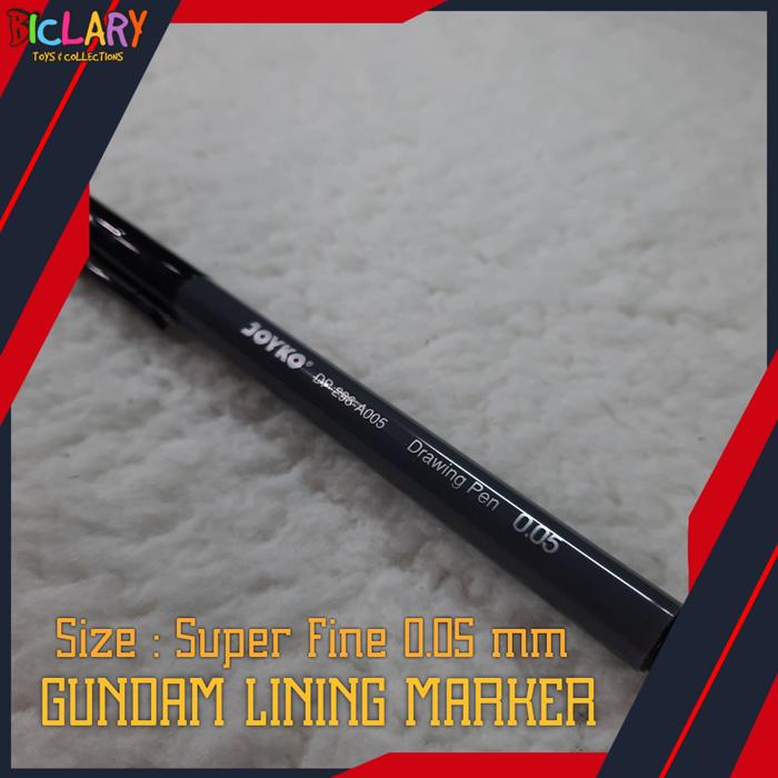 Jual Pen Marker Lining Spidol Gundam Gunpla Model Kit Super Fine 0.05 ...
