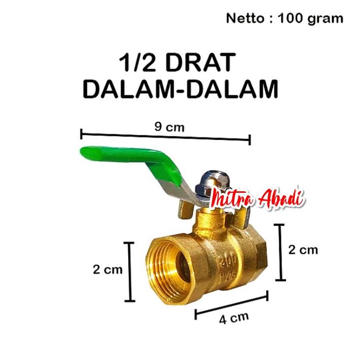 Jual STOP Keran / STOP Kran Kuningan MULTIGUNA 1/2 INCH Brass Ball Valve - Jakarta Barat - Mitra ...