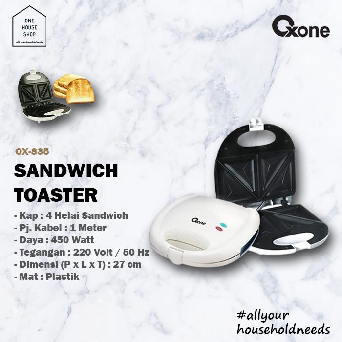 Jual Oxone Pemanggang Roti Toaster OX-835 Sandwich toaster OX835 ...