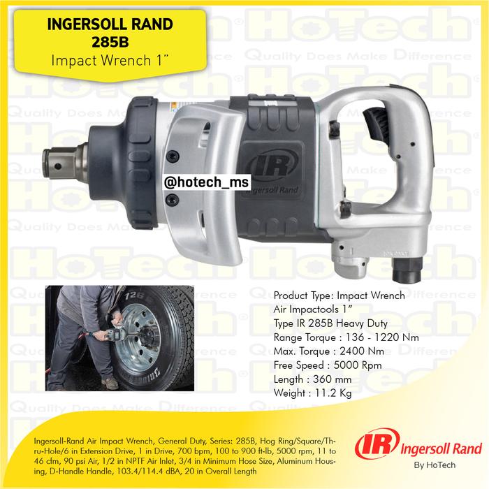 Jual Ingersoll Rand Air Impact Wrench 285B Series | IR 285B | 285B ...