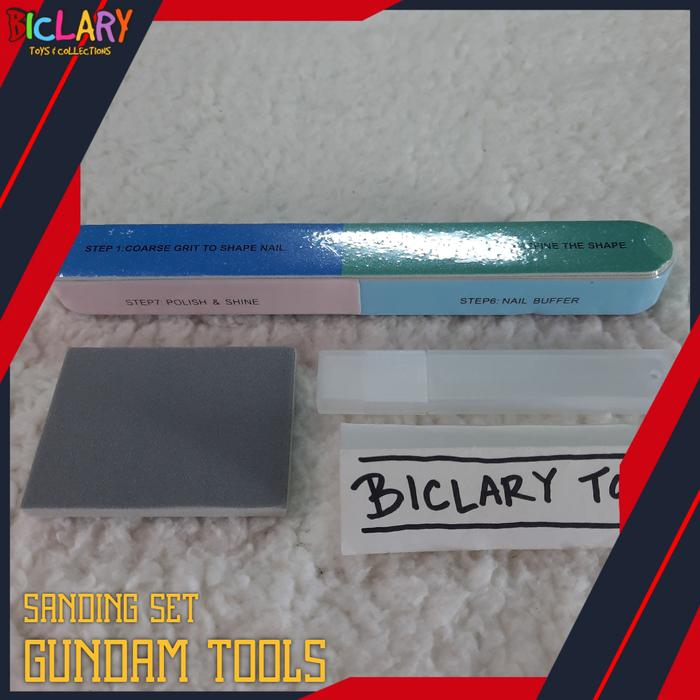 Jual Sanding Set Complete Fine Grid Polishing Polisher Amplas Gundam ...