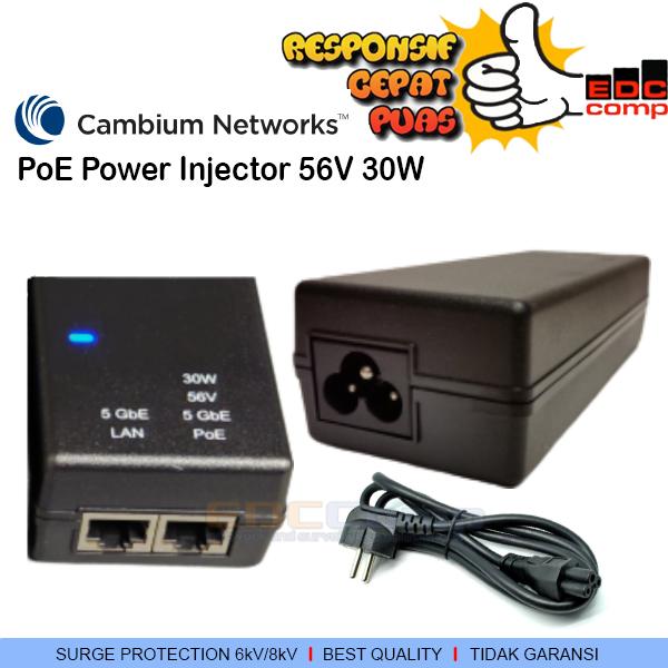 Jual Cambium 56V 30W Gigabit PoE Power Supply | POE Cambium F400C F425 ...