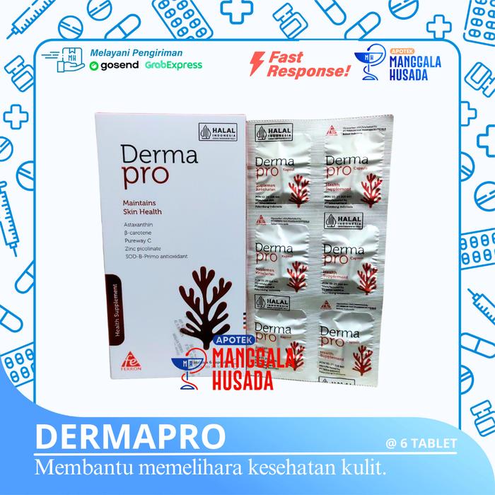 Jual DERMAPRO SUPLEMEN KESEHATAN KULIT PER STRIP @ 6 KAPSUL - Kota ...