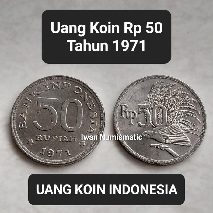 Jual Koleksi Uang Koin Jadul Kuno 50 Rupiah Burung Cendrawasih Tahun ...