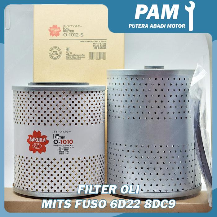 Jual Filter Oli Fuso 6D22 8DC9 Sakura O-1012-S O 1012 ME064356 - Kota ...