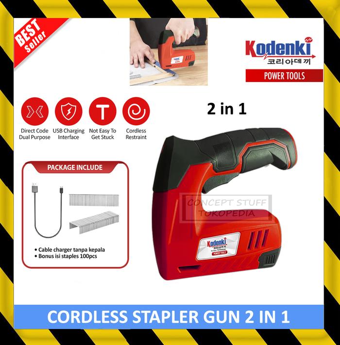 Jual ALAT MESIN STAPLES STAPLER HEKTER PAKU TEMBAK BATERAI CORDLESS GUN - Jakarta Utara ...