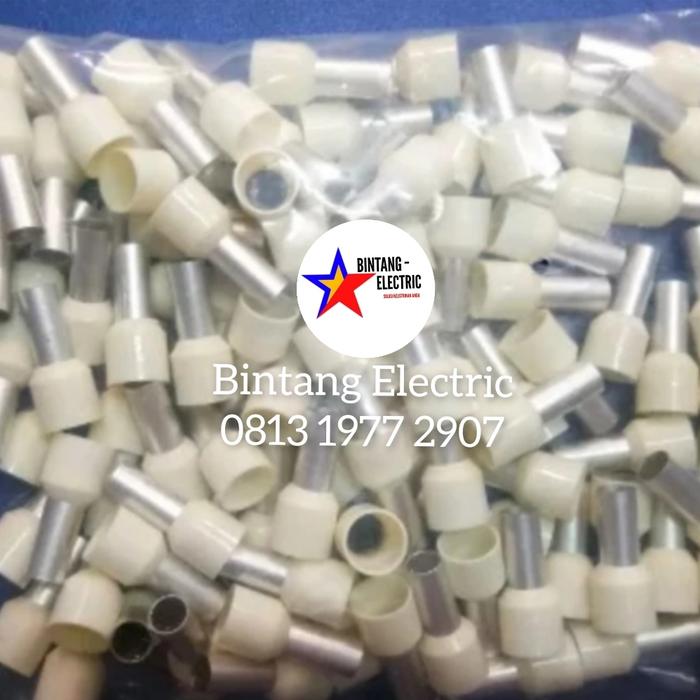 Jual Skun Kabel Ferrules / Scun Botol Ukuran 16 mm Warna Putih ...