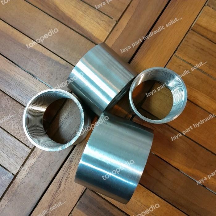 Jual PIPA SOCKET STAINLESS STEEL 2 1/2 INCH / PIPE SOCKET SS 304 DRAT ...