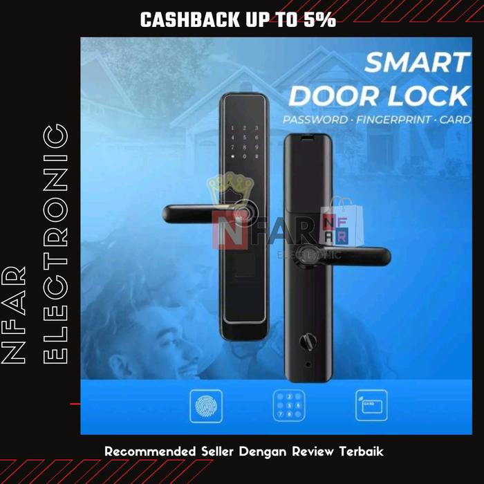 Jual Smart Door Lock Fingerprint Password Kunci Pintu Pintar Taffguard - Jakarta Pusat - NFAR ...