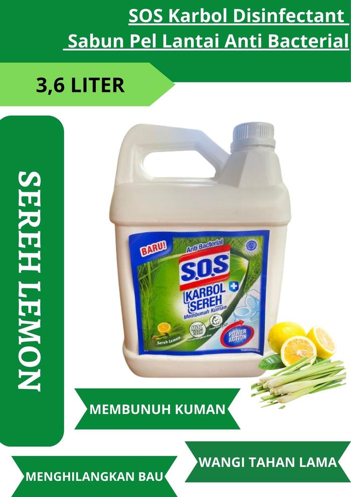 Promo SOS Karbol Disinfectant - Sabun Pel Lantai Anti Bacterial ...