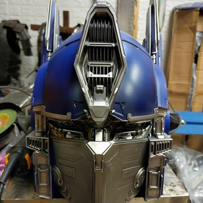 Jual helm half face SNI custom cosplay Optimus prime ukuran XL - Kab ...