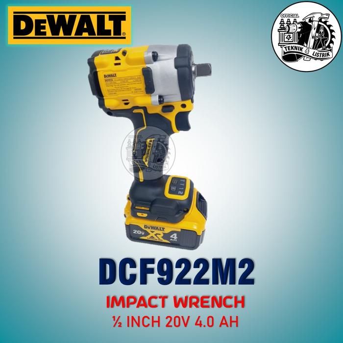 Jual Mesin Pembuka Baut Impact Wrench Dewalt DCF922 DCF922M2 1/2 in 20V ...