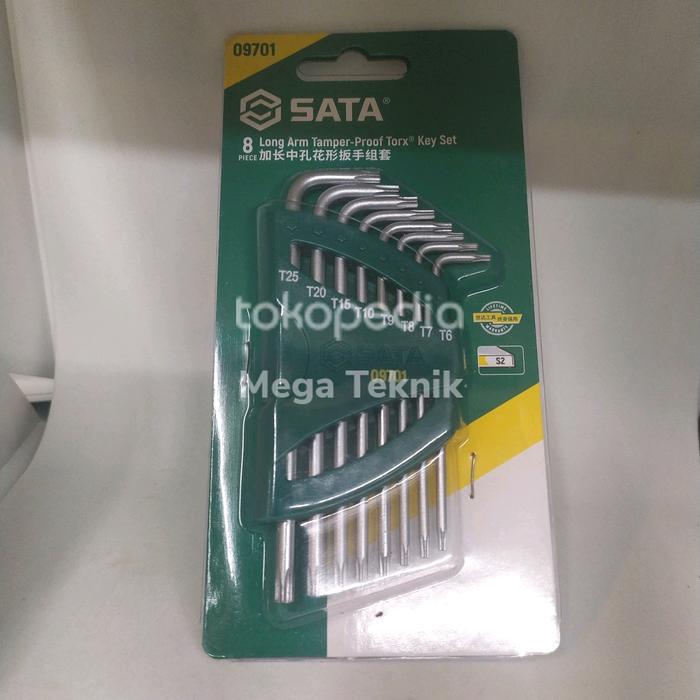 Jual KUNCI L BINTANG PENDEK 8 PC 09701 TORX TAMPER-PROOF KEY SET 8 PC ...