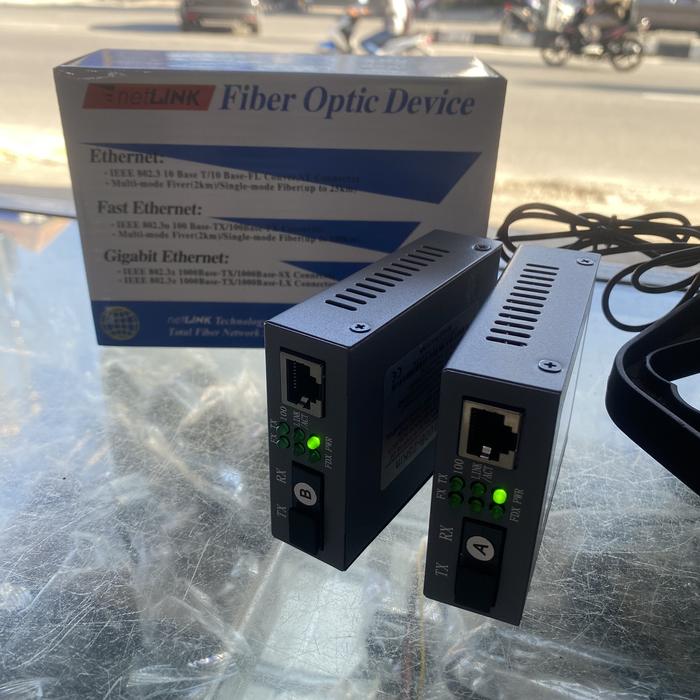 Jual Converter Fo Ke Lan - Fiber Optic To Lan - Netlink Htb 3100 A+b Di ...