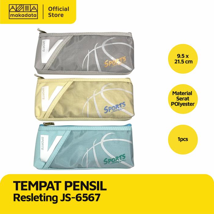 Jual PENCIL CASE | TEMPAT PENSIL KAIN JS-6567 (1 PCS) MURAH - Kota Surabaya - Makadata ...