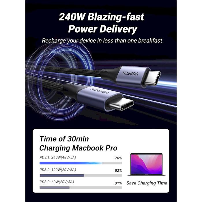 Jual Ugreen Us535 Usb Type C To C Cable Pd 240w Fast Charging Kabel Data Di Seller Yama ...