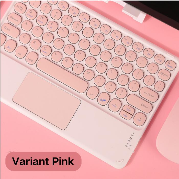 Jual Keyboard Wireless Keyboard Bluetooth With Touchpad Portable ...