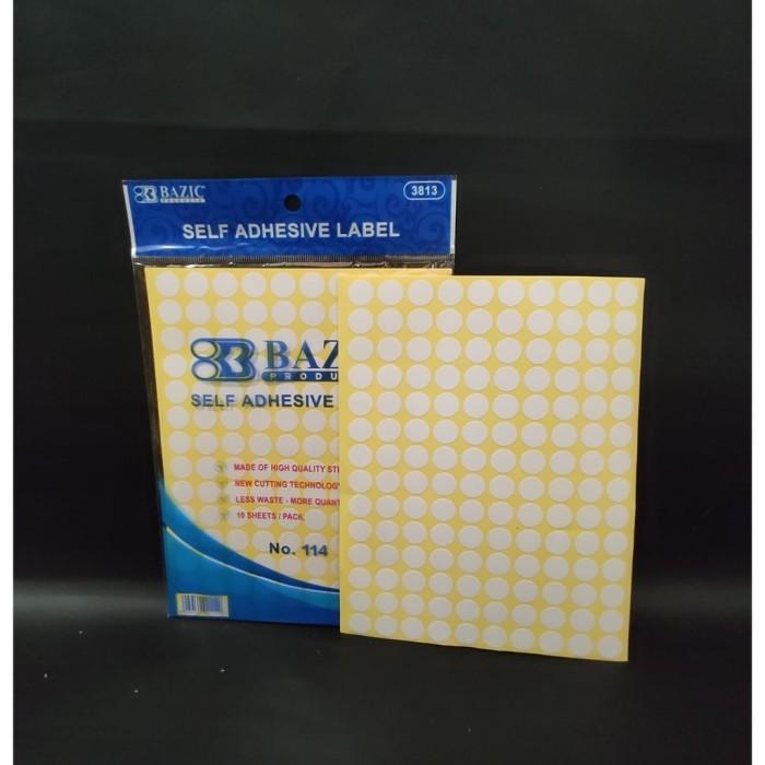 Jual LABEL STIKER PUTIH BULAT KECIL 5 mm STIKER DOT/STIKER BULAT MINI ...