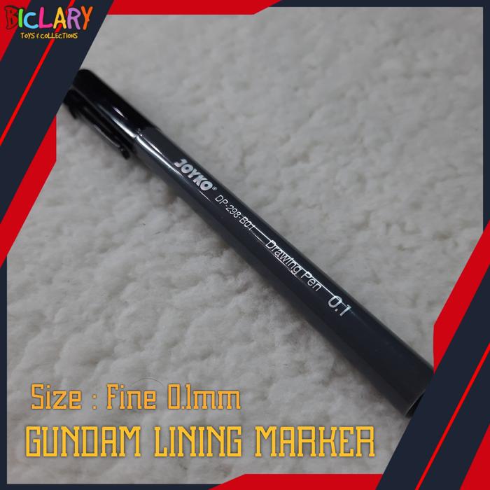 Jual Pen Marker Lining Spidol Gundam Gunpla Model Kit Fine 0.1 Black ...