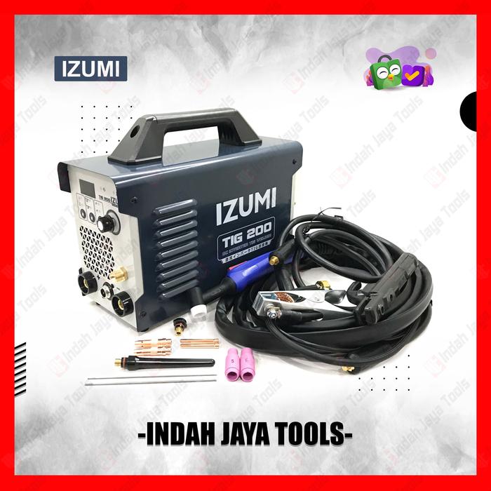 Promo IZUMI TIG 200 Mesin Las Listrik Argon 200A MMA Trafo Inverter ...