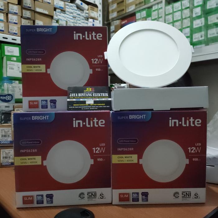 Jual Lampu DOWNLIGHT INLITE LED PANEL INBOW 12 Watt COOL White INPS628R ...
