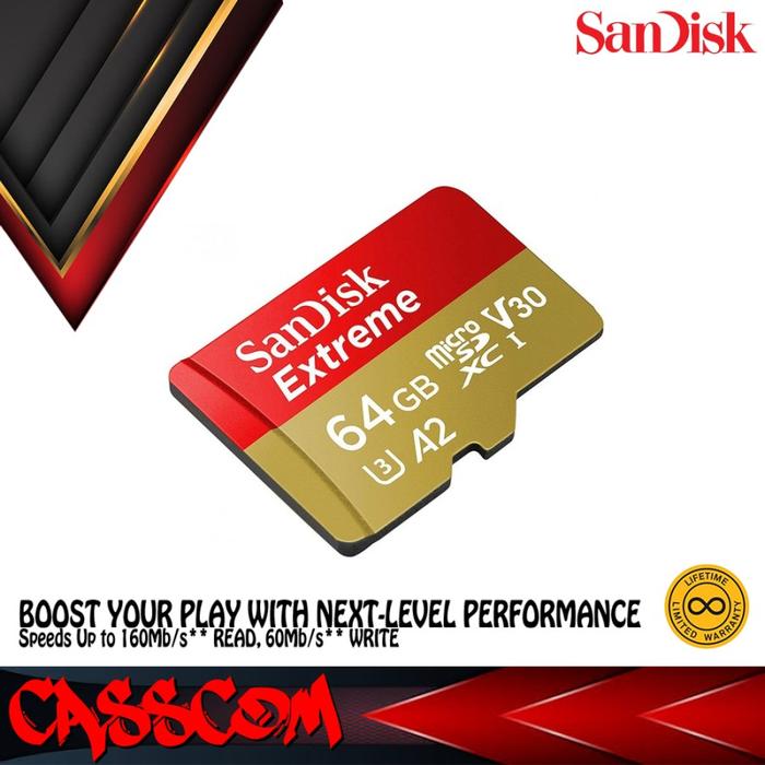 Jual Micro SD SanDisk Extreme 64GB A2 170MB/s MicroSD Card - Jakarta ...