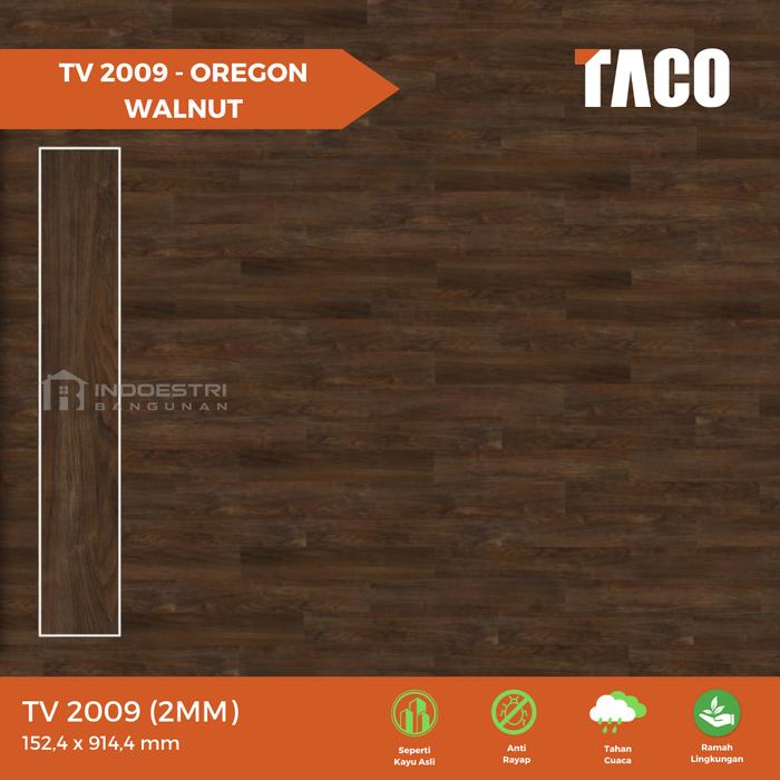 Jual TACO Lantai Vinyl 2mm TV 2009 Oregon Walnut / Lantai Motif Kayu ...