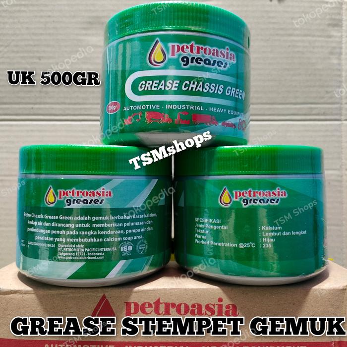 Jual Grease Chassis Gemuk Stempet Petroasia Warna Hijau Green 500gr ...