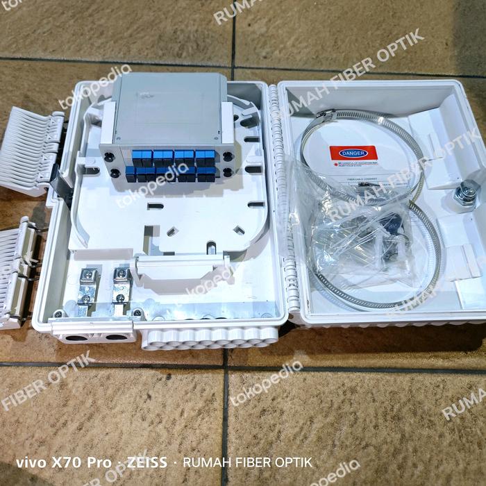 Jual ODP 16 CORE LENGKAP SPLITER BOX 1:16 SC UPC/odp 16 core double ...