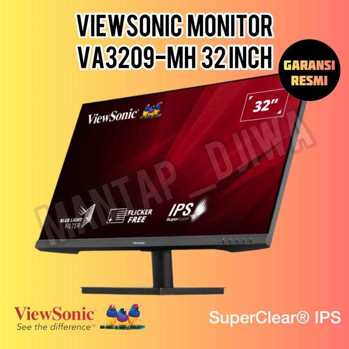 Jual Viewsonic monitor VA3209-MH 32" inch FHD IPS 75Hz AdaptiveSync ...