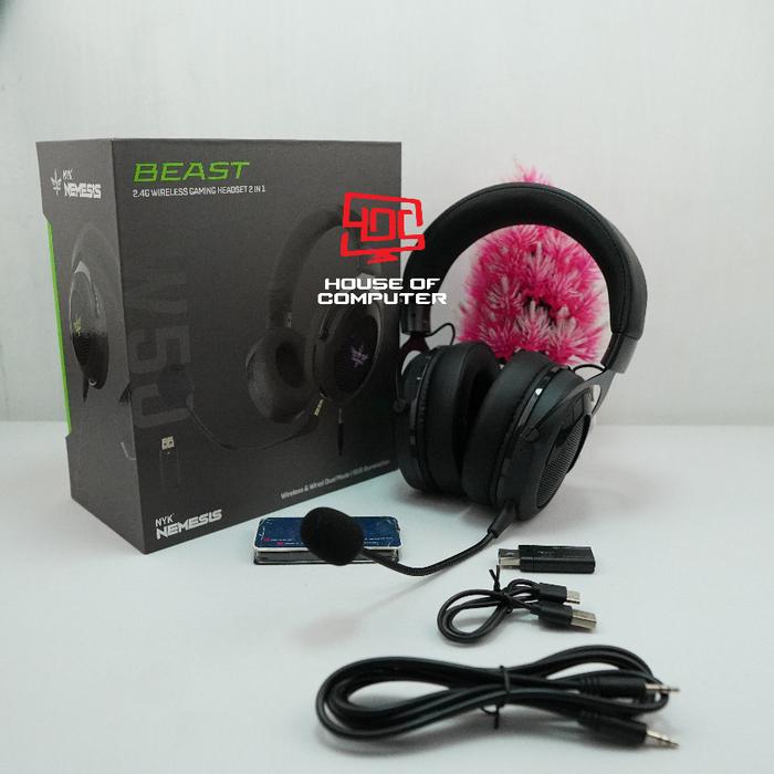Jual HEADSET GAMING NYK NEMESIS BEAST W50 WIRELESS + KABEL 2 MODE RGB ...