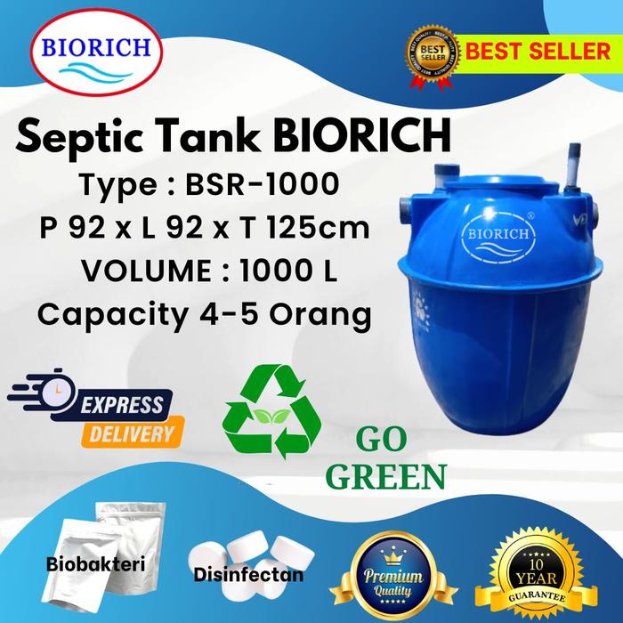 Jual Septic Tank Bio, Biotech, Biofil, Tangki Septik Biotank 1000 Liter ...