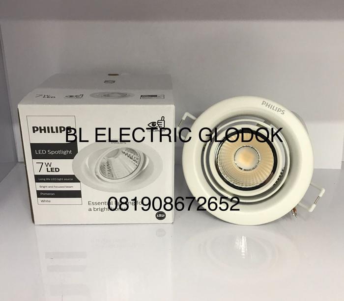 Jual Lampu PHILIPS Spotlight Pomeron 7W 7watt 7 W 7 Watt 59776 Original ...