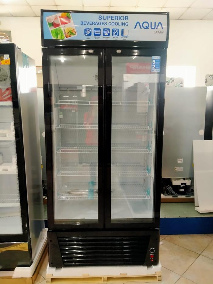 Jual Showcase AQUA AQB-600 | Kulkas display kaca minuman showcase ...