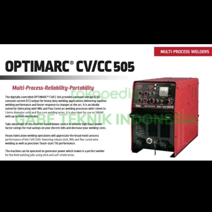 Jual Lincoln Optimarc CV/CC 505 - Jakarta Barat - GABE TEKNIK INDONESIA | Tokopedia